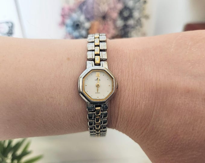 Vintage Seiko Lorus Cocktail Watch Gold / Silver Two-tone Ladies Dainty ...