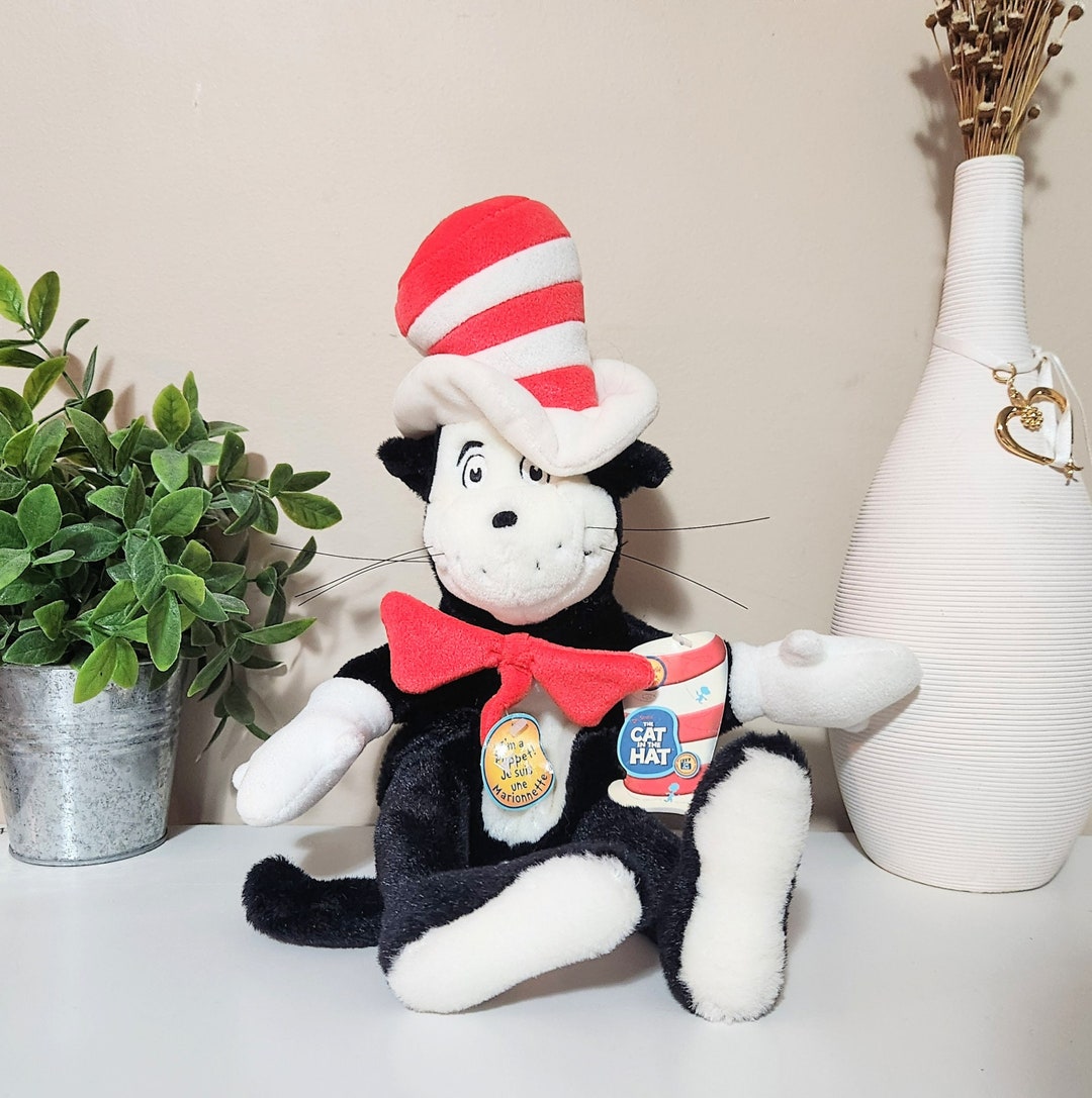 Vintage Hand Puppet Dr. Seuss’ Cat in the Hat Movie Plush 2003 ...