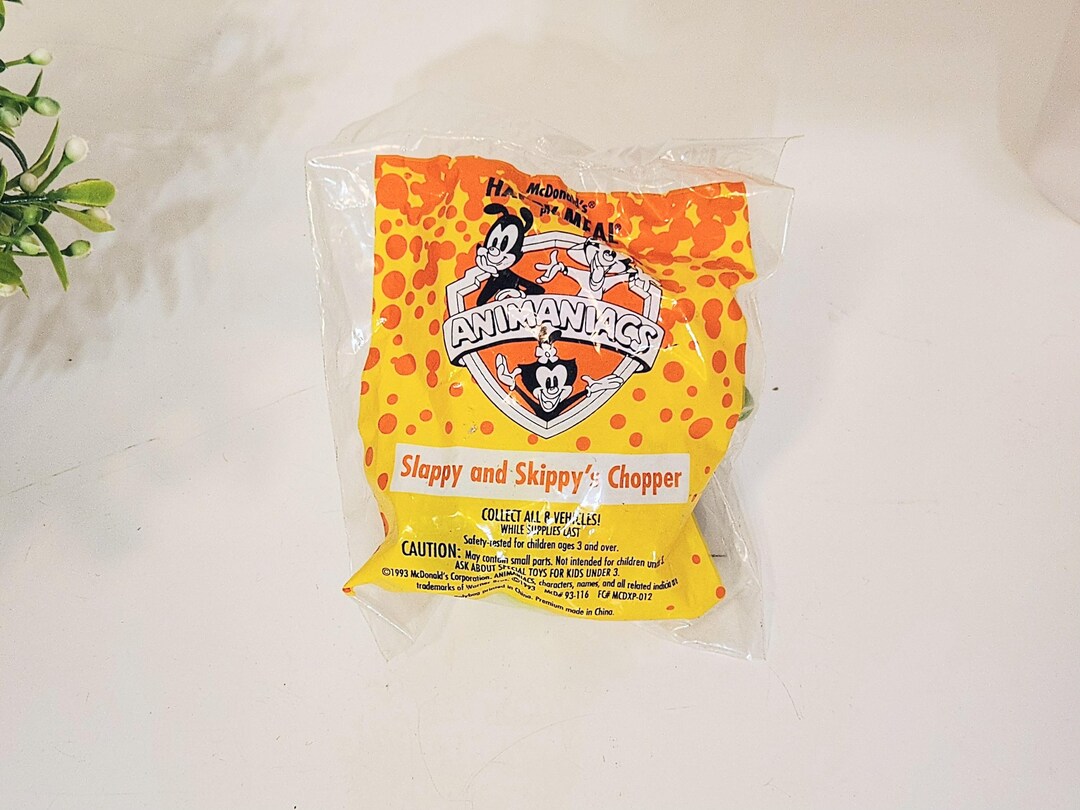 Vintage 1990s Animaniacs Slappy & Skippy's Chopper 1993 Mcdonalds Happy Meal Collectible Kids ...