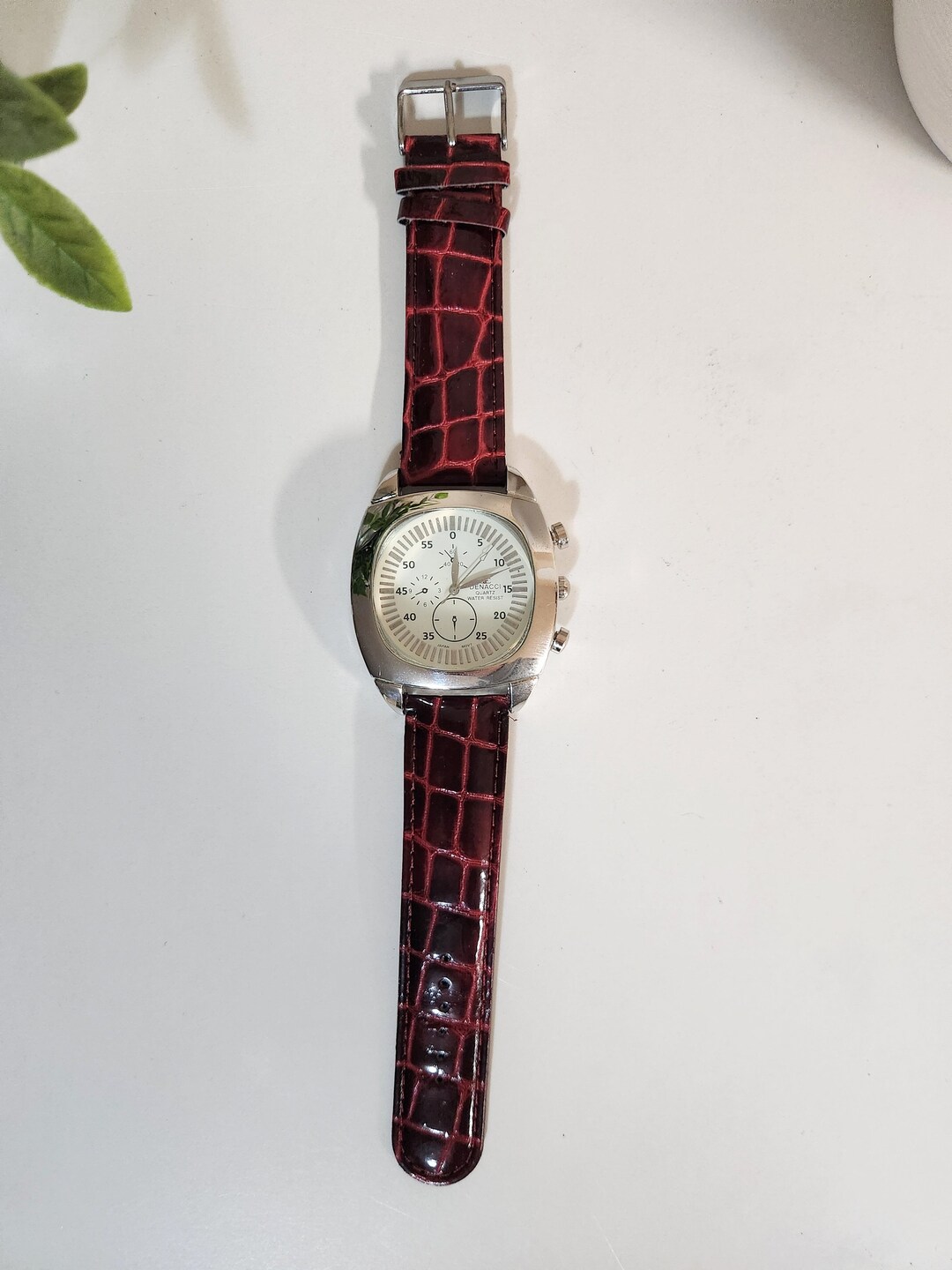 Denacci Quartz Women's Watch Red 'snake Skin' Adjustable Strap - Etsy