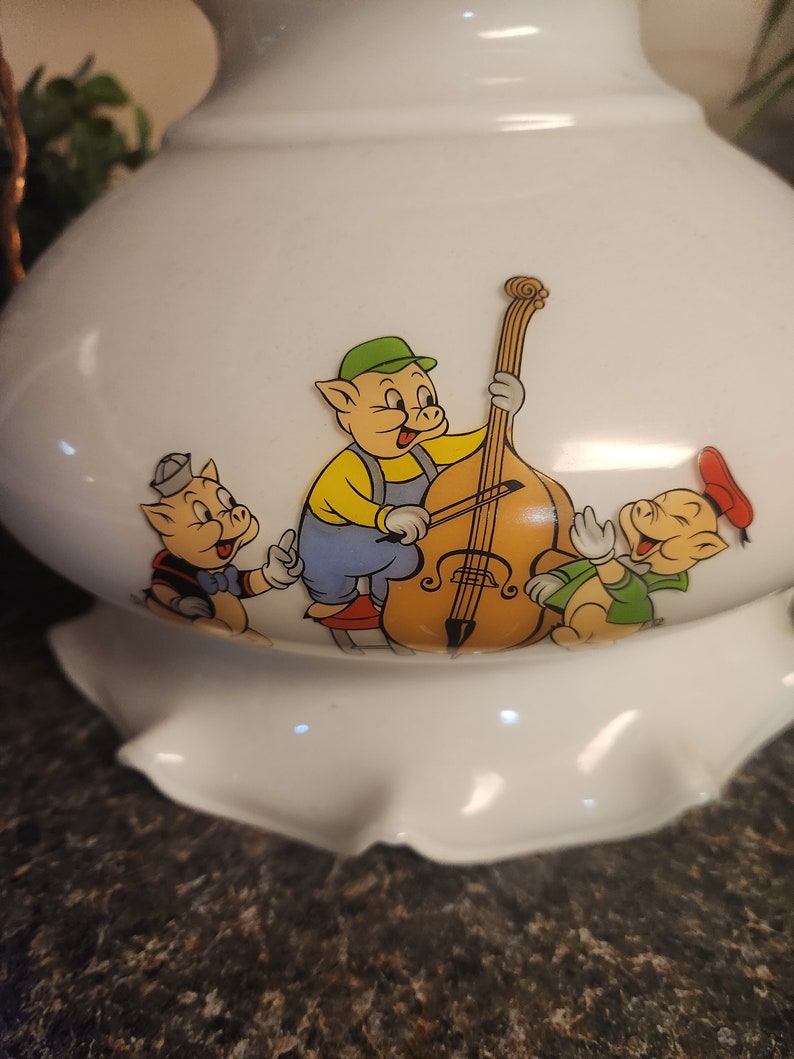 Vintage Walt Disney Ceiling Light Fixture Milk Glass Shade /globe ...