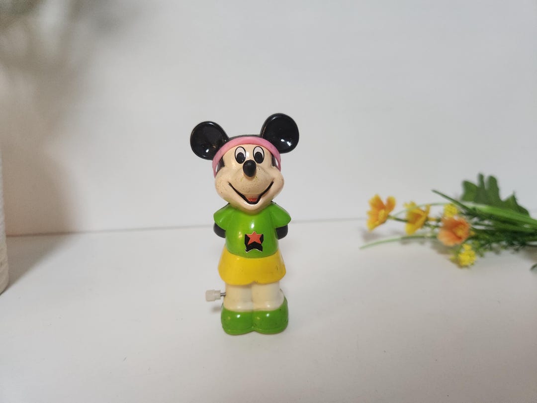 Vintage 1970s Mickey Mouse Wind-up Toy 4" - Collectible Walt Disney ...