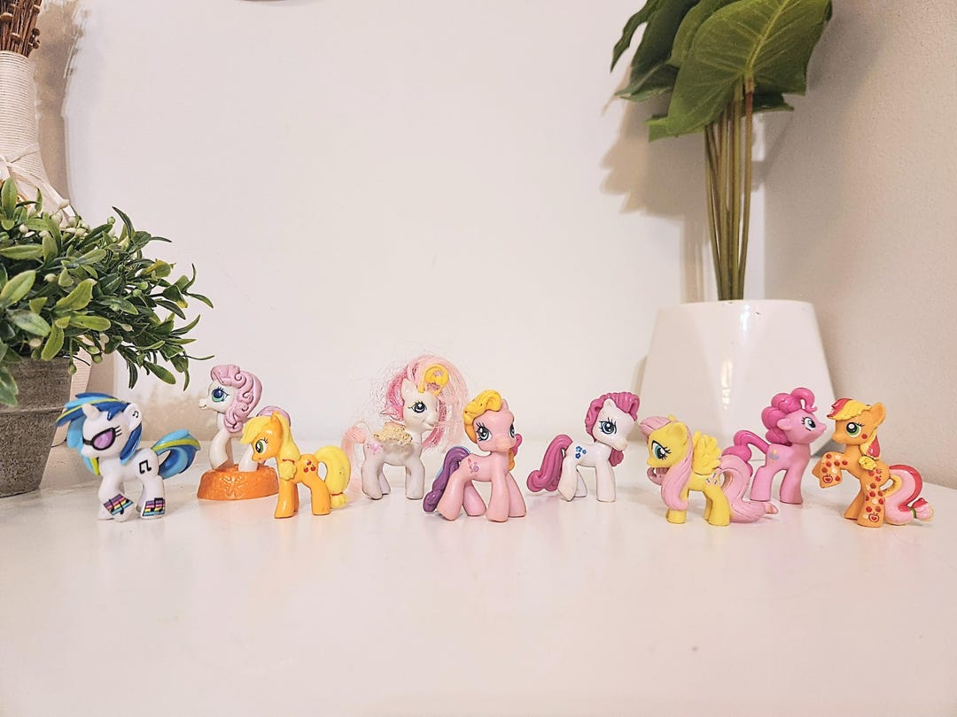 My Little Pony Miniature Figures Lot - Set of 9 Mini MLP Collectible ...