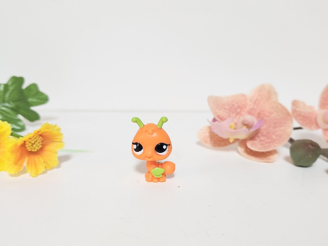 Rare Littlest Pet Shop Fairies #2613-tiny Orange Fairy-green Wings ...