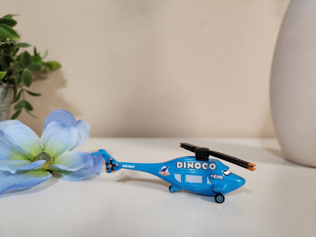 Disney Pixar Cars the King Dinoco Helicopter Blue Metal Diecast 1:55 - Etsy