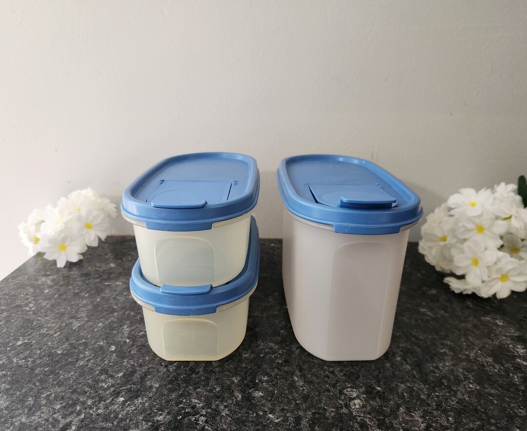 Vintage 3 Pc Tupperware Modular Mate Containers W Pour Spouts ...