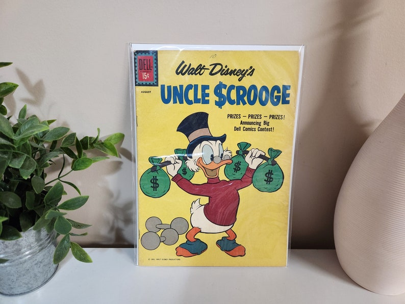 1960s Walt Disney's Uncle Scrooge Comic Book - Vintage Dell Comic 1961 ...