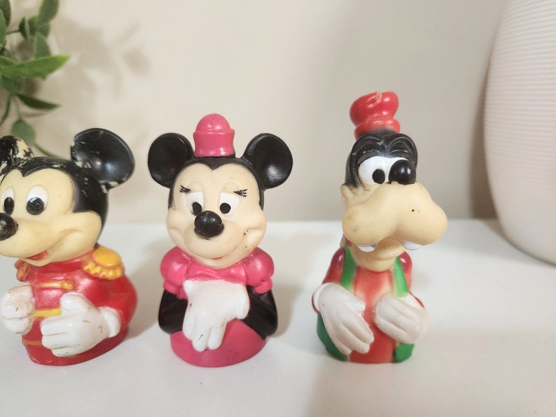 Vintage 1970s Walt Disney's Mickey Minnie Mouse Goofy Finger Puppet ...