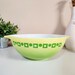 Vintage Pyrex Promotional Cinderella Green Dot & Square Large 4 Quart ...