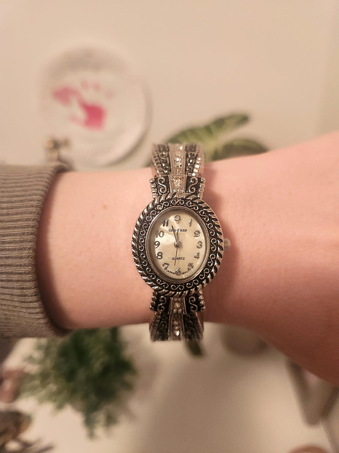 Cote D' Azur Ladies Quartz Watch Mother of Pearl Dial - Vintage MOP ...