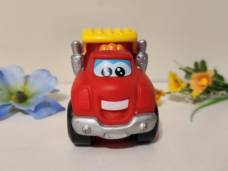 Vintage Tonka Hasbro Dump Truck Chuck & Friends Tumblin’ Chuck Red Soft ...