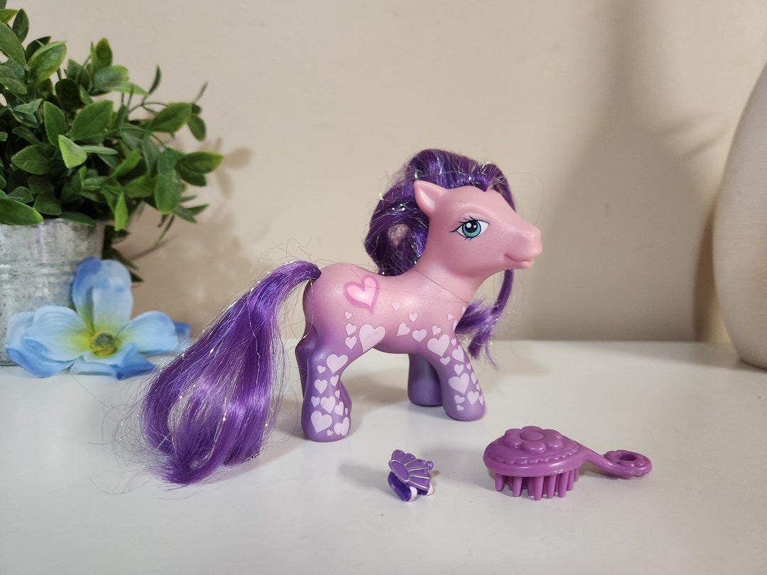 My Little Pony G3 MLP Fancy Free Pretty Pattern Tinsel Hair With Brush ...