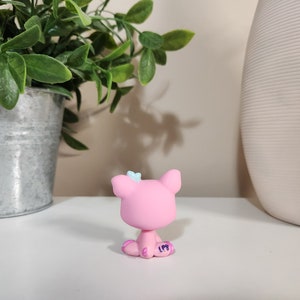 Littlest Pet Shop Pink Pig Blue Flower - Hasbro LPS - Etsy