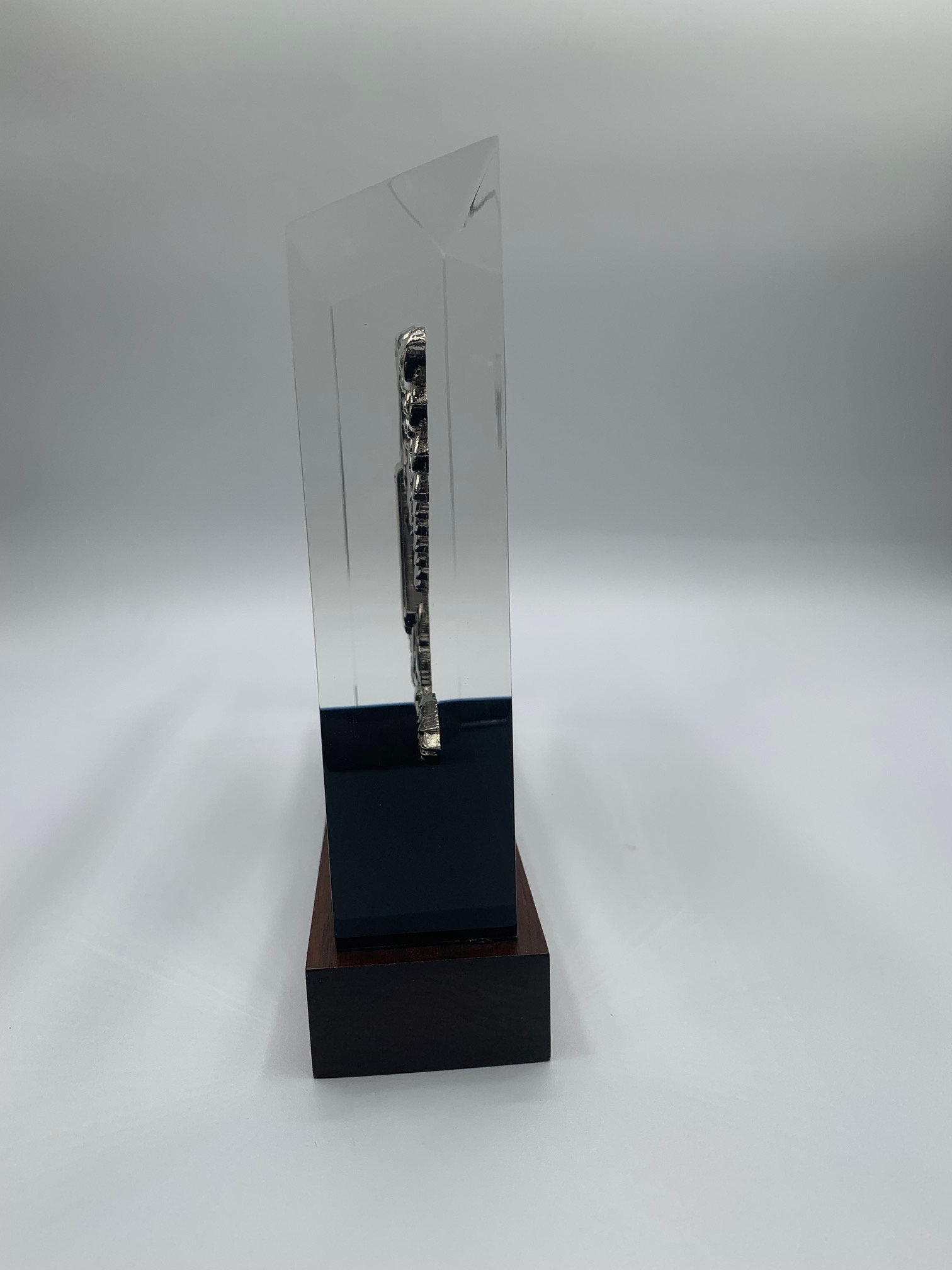 Military Retirement Gift or Promotion Award, in Clear Ballistic Glass ...