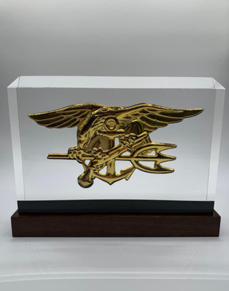 Military Retirement Gift or Qualification Award, in Clear Ballistic ...