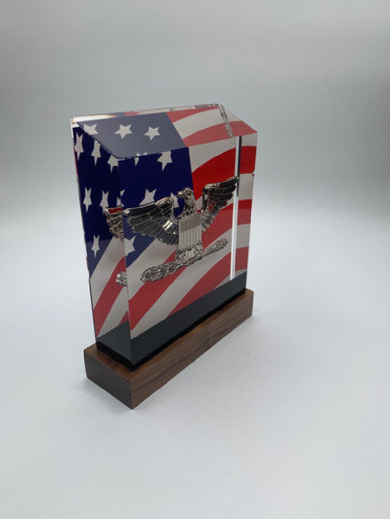 Colonel/ CAPT/ Military O6, Police or Fire Chief's Medium Silver Eagle ...