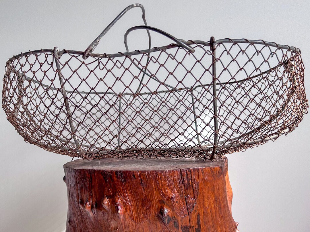 Vintage Wire French Shellfish Basket - Etsy