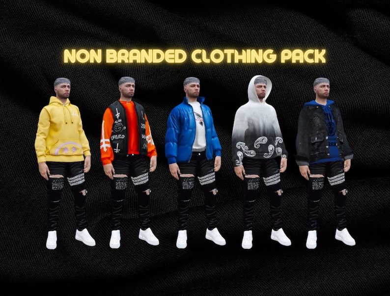 NON BRANDED Clothing Pack / High Quality / Fivem Ready / Optimized / TOS Friendly - Etsy Australia