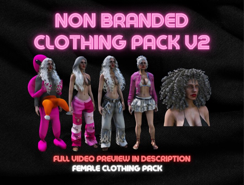 V2 NON BRANDED Clothing Pack / High Quality / Fivem Ready / Optimized / TOS Friendly - Etsy UK
