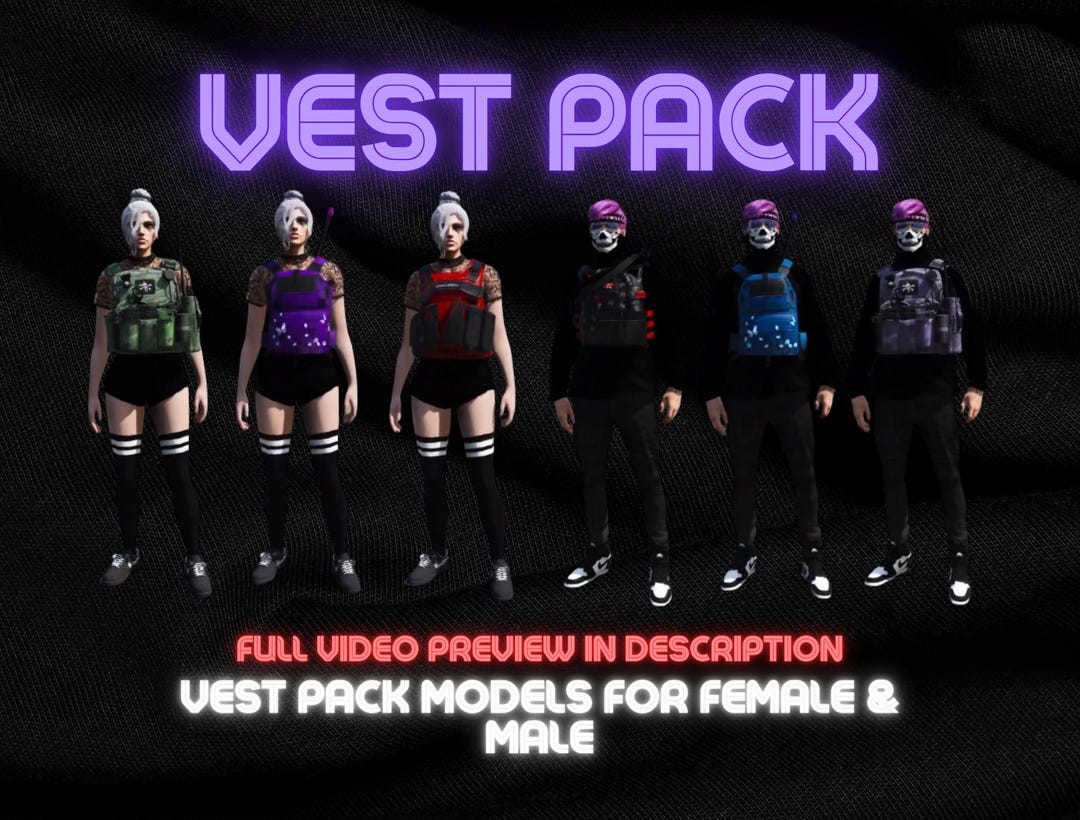 Vest Pack / High Quality / Clothing Pack / Fivem Ready / Optimized - Etsy