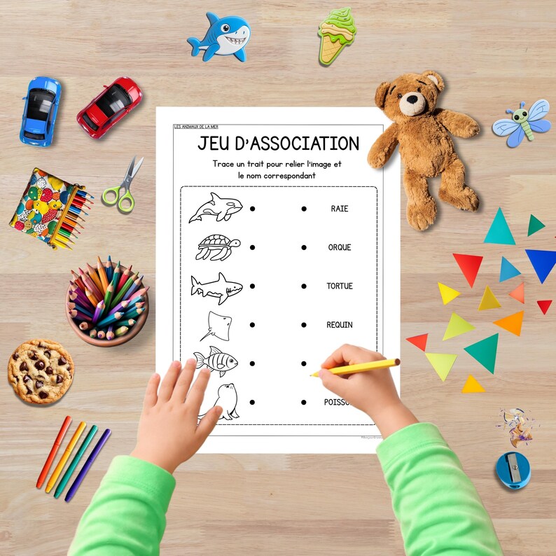 Les ANIMAUX De La MER - Cahier Activités Pour Enfants Français ...