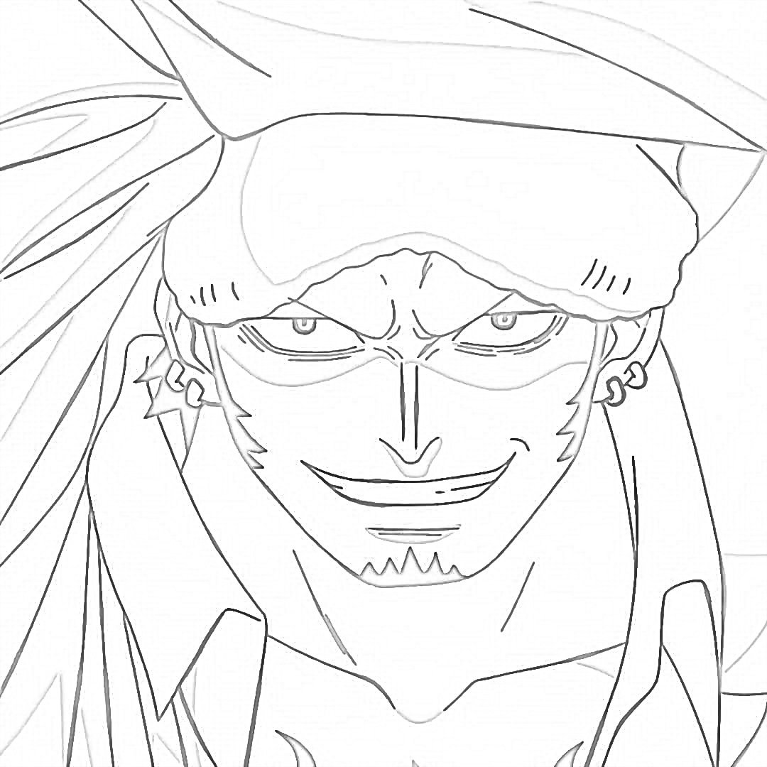 Trafalgar Law Coloring Pages - Etsy