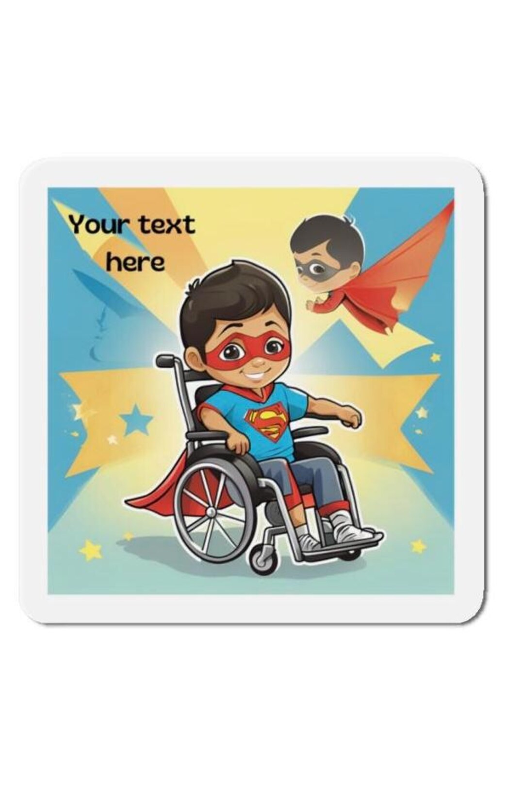 Child in Wheelchair Superhero Die-cut Magnet, Disability Pride Fridge ...