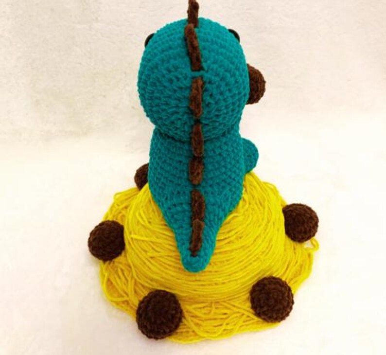 Tyrannosaurus Spaghetti-meatball Dinosaur Adorable Amigurumi Crochet ...
