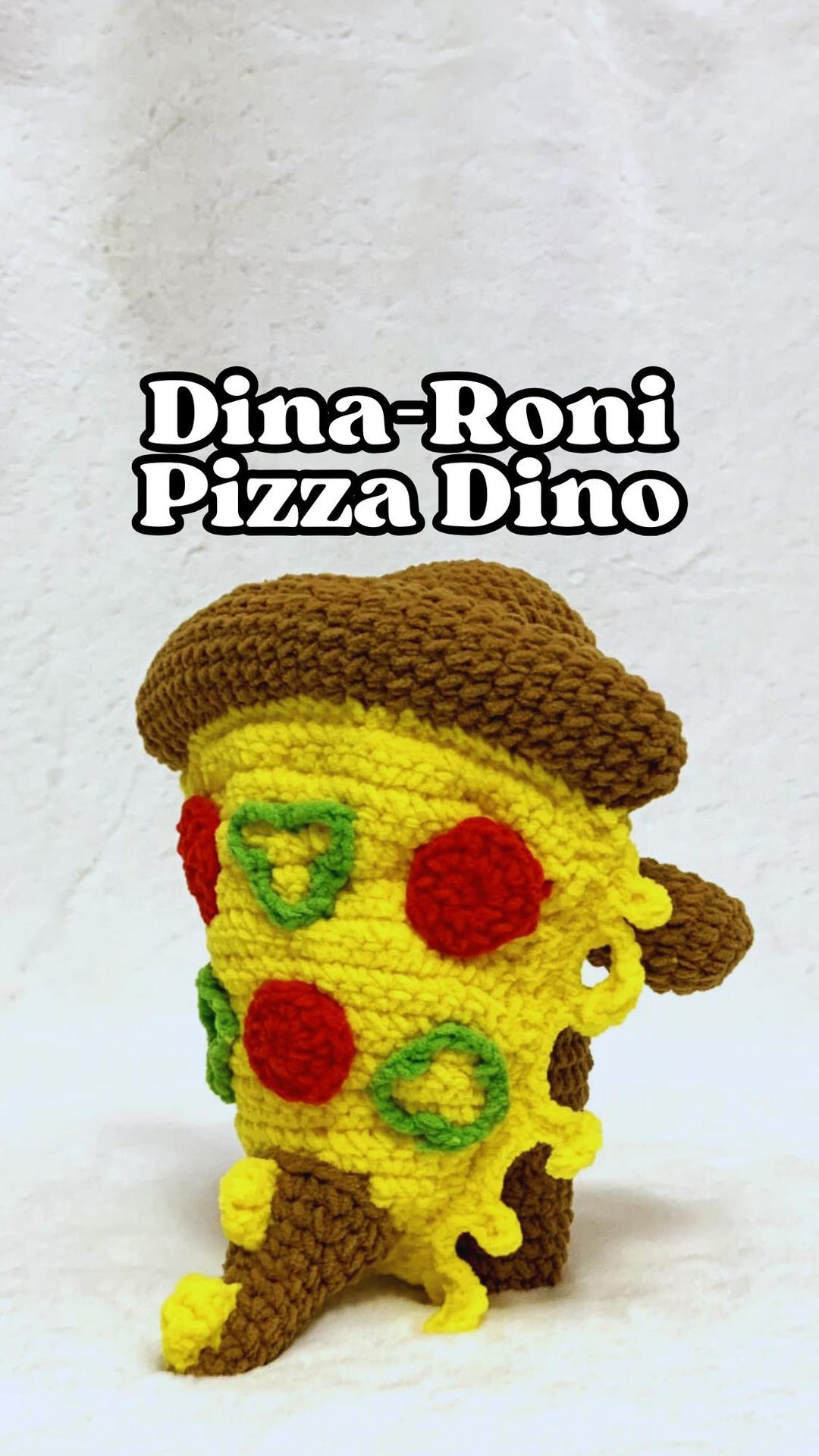 Dina-roni the Pizza Dino Crochet Adorable Amigurumi PDF Crochet Pattern ...