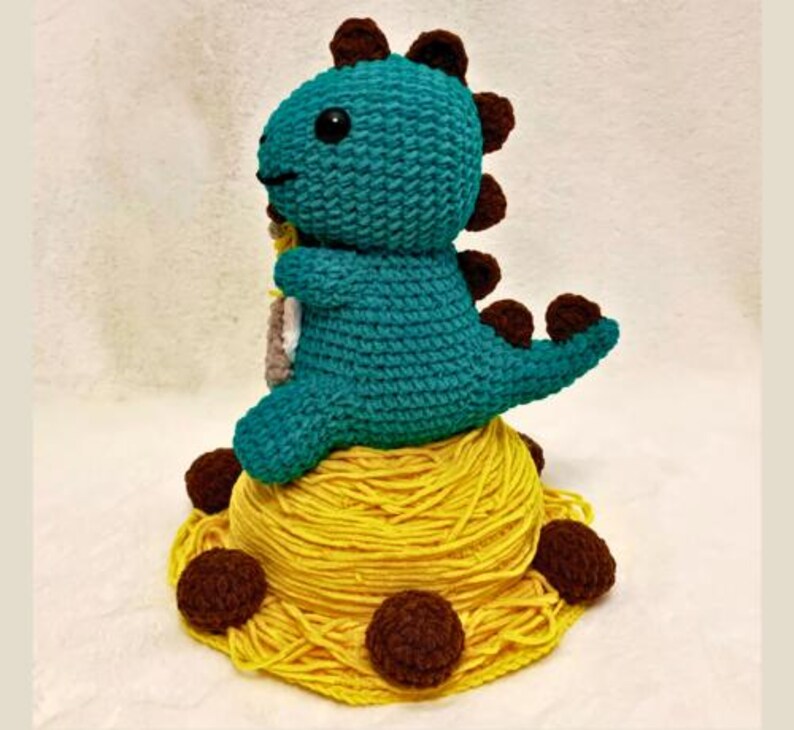 Tyrannosaurus Spaghetti-meatball Dinosaur Adorable Amigurumi Crochet ...