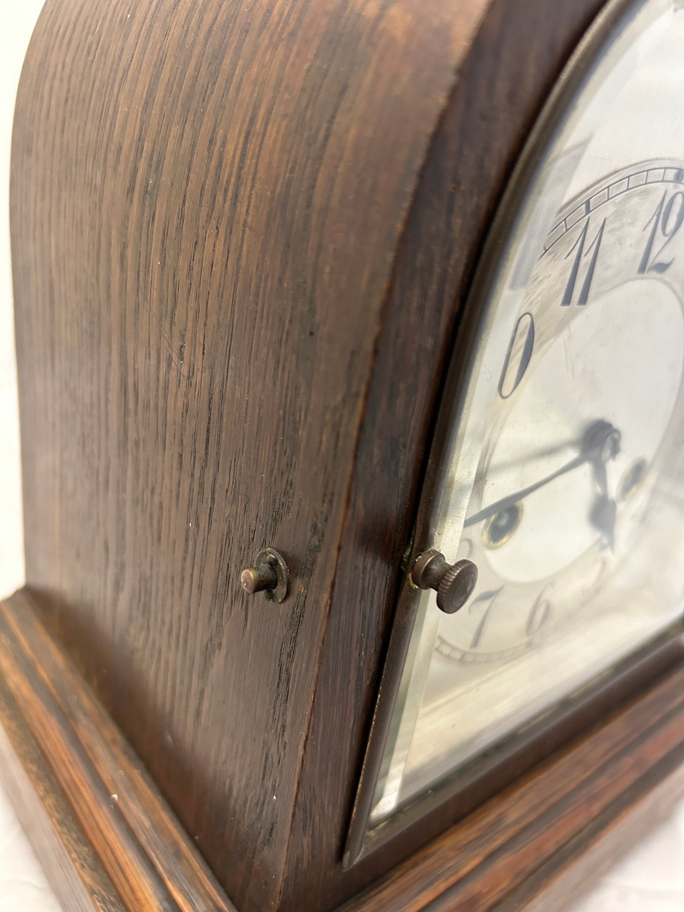 Antique Oak Junghans Lancet Striking Mantle Clock - Etsy