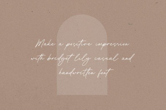 Bridget Lily Font, Modern Font, Handwritten Font, Personal Display Font ...