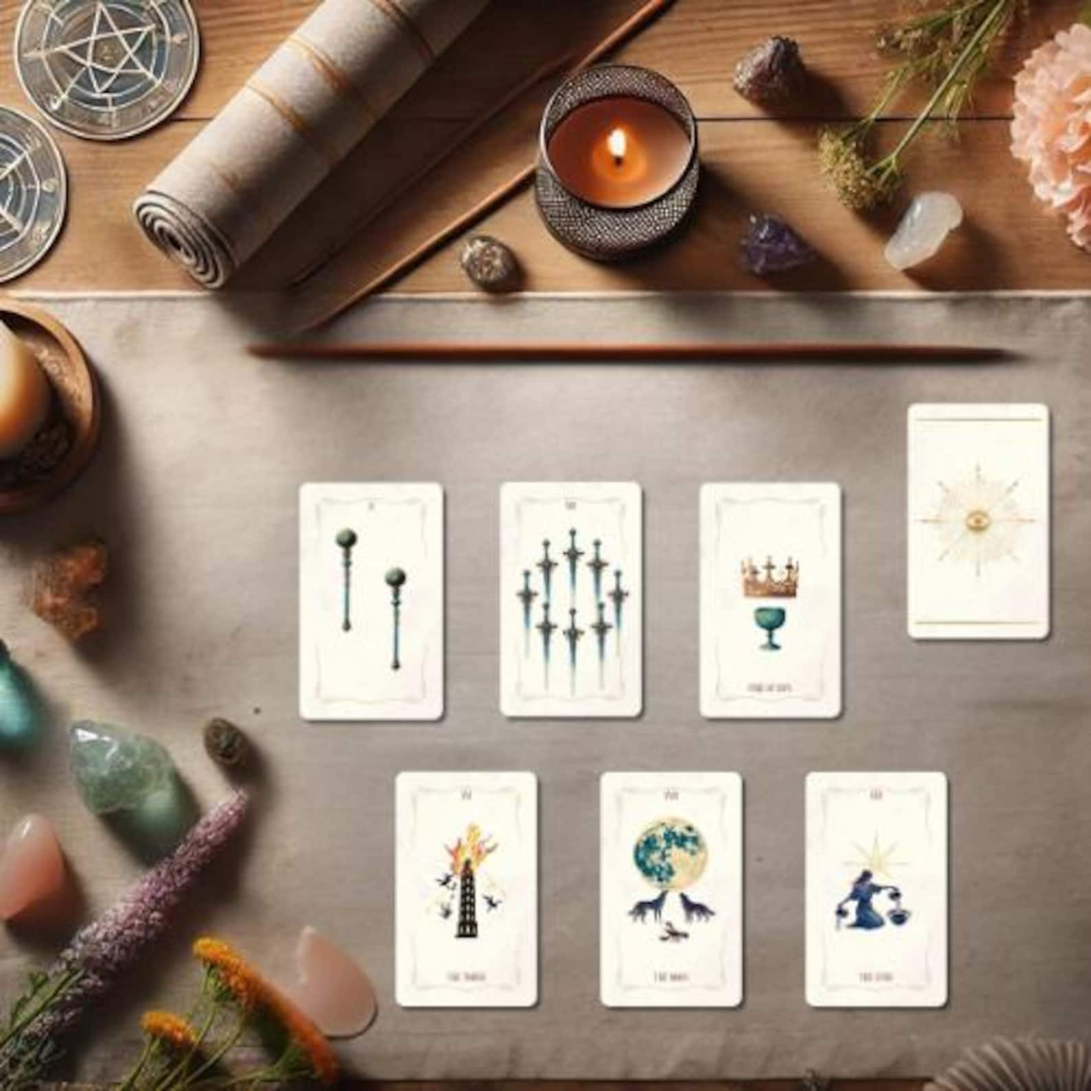 Re-designed 78 Tarot Cards With Guidebook, Deck of 78 Cards, Future ...