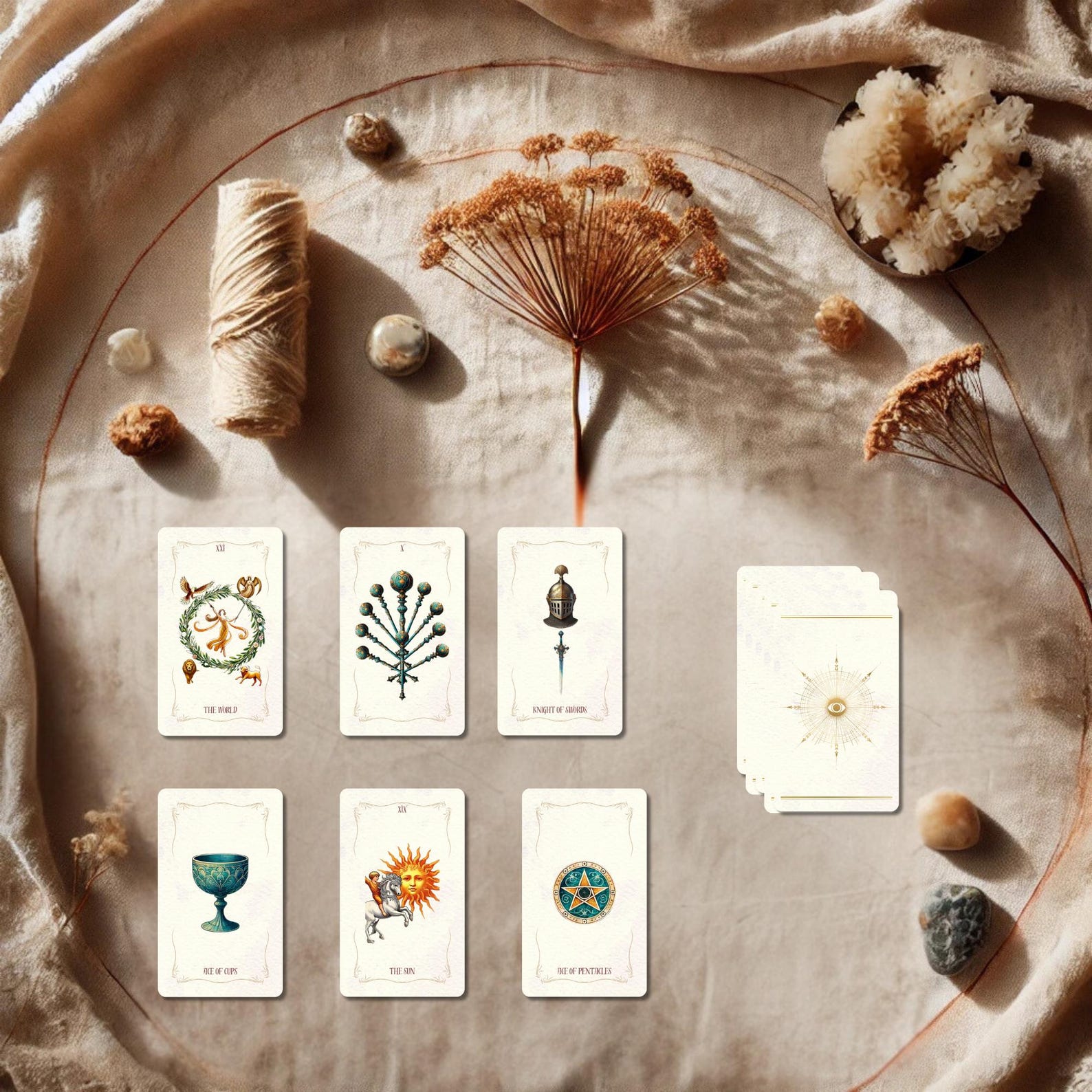 Re-designed 78 Tarot Cards With Guidebook, Deck of 78 Cards, Future ...