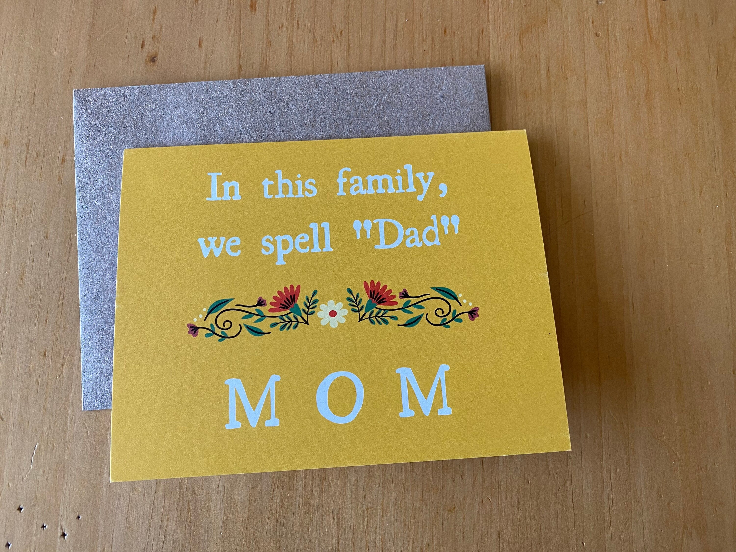 In This Family Fathers Day Card for Mom Card for Single Mom From Kids ...