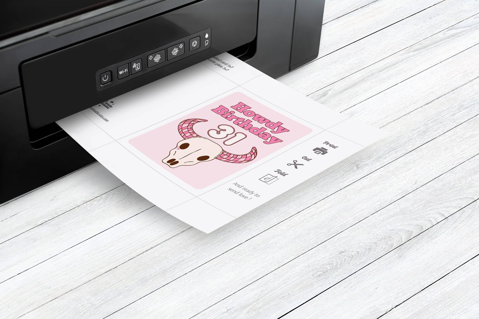 Howdy Birthday Card, Western Printable Birthday Card, 31st Birthday ...