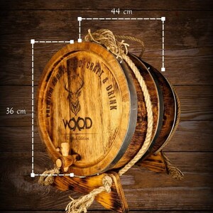 Handcrafted Wooden Whiskey Barrel Mini Decorative Keg , Rustic Home ...