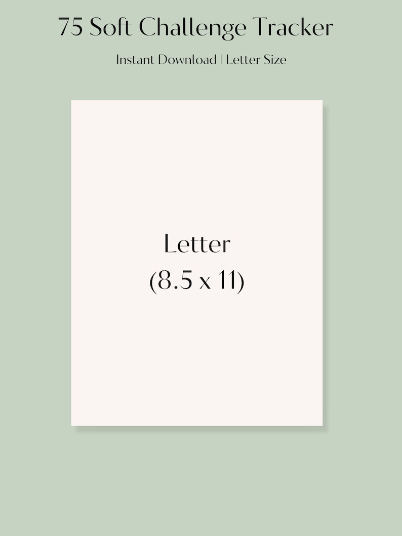 75 Soft Challenge Tracker 75 Soft Challenge Printable Tracker 75 Soft ...