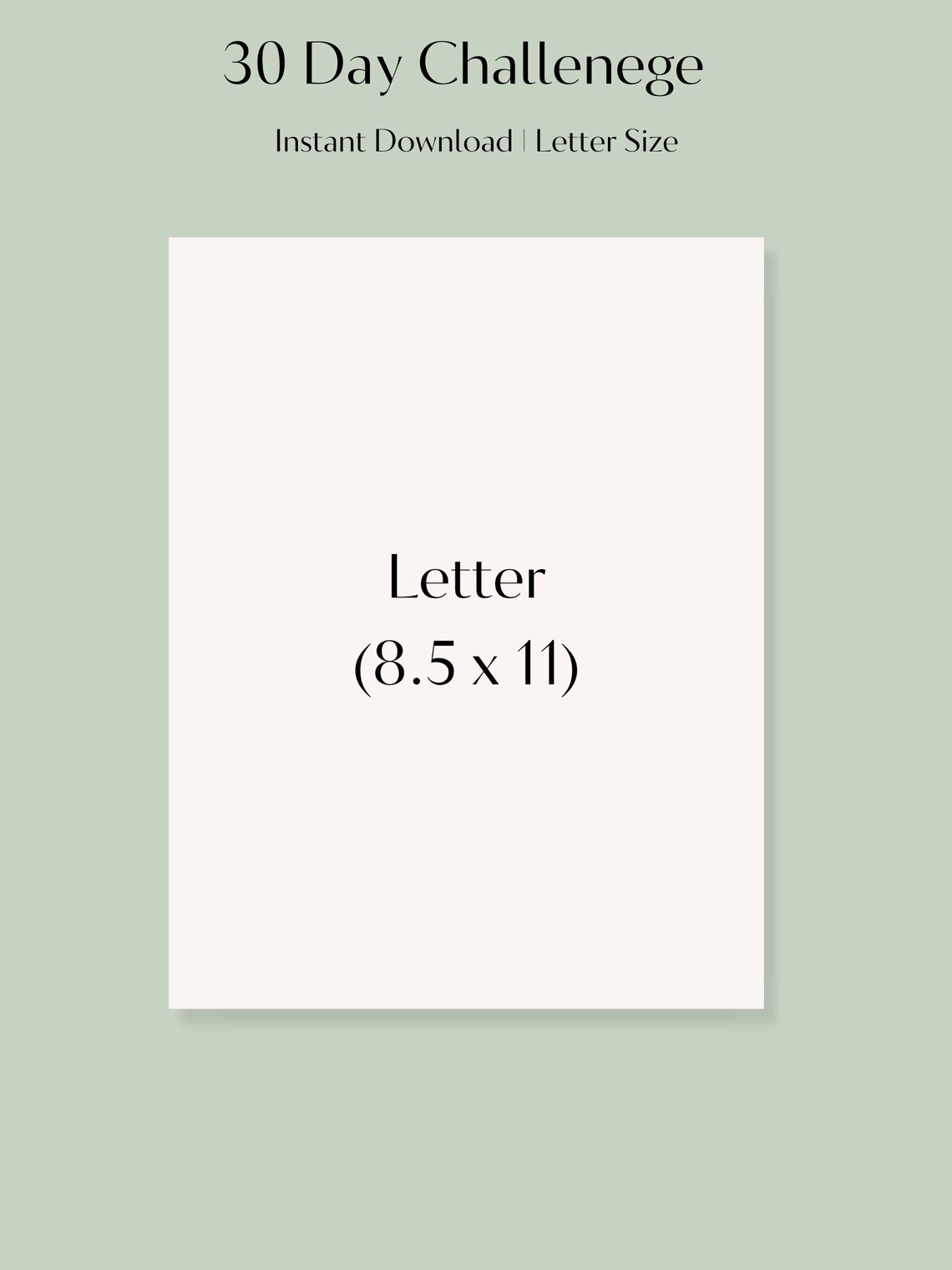 30 Day Challenge Tracker 30 Day Challenge Template Printable Download ...