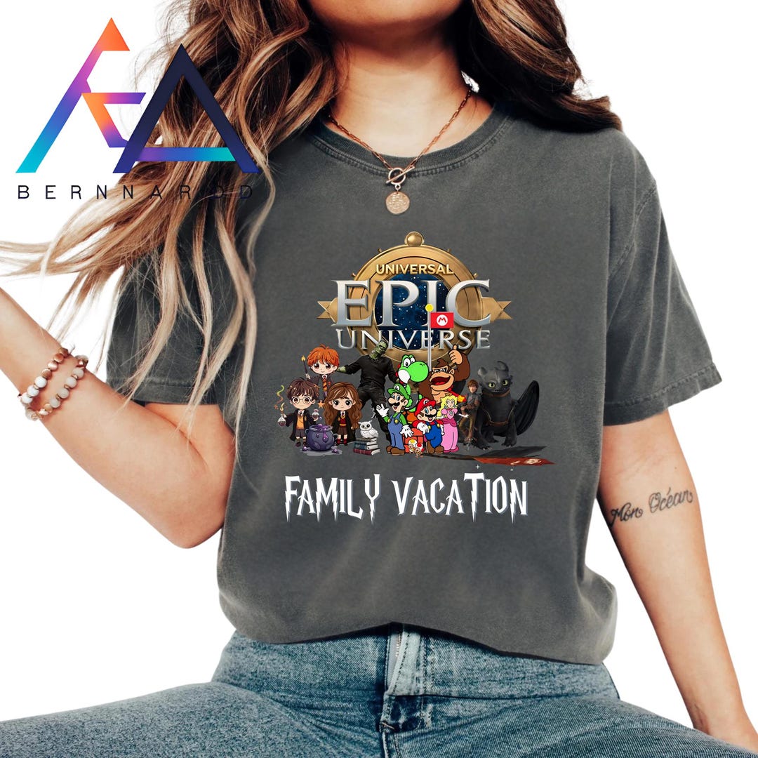 Epic Universe Family Trip Shirt, Retro Orlando Vacation Graphic Shirt ...