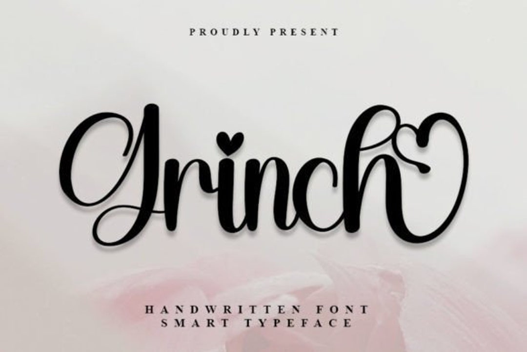 Grinch Font, Script Font, Handwritten Font, Signature Font, Modern ...