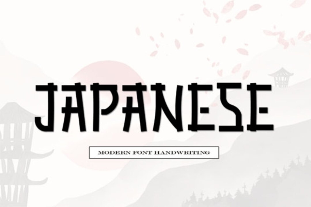 Japanese Font, Cricut Fonts, Casual Font, Modern Font, Fonts for Crafts ...