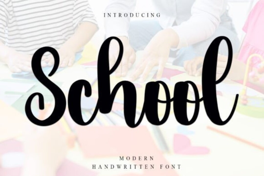 School Font, Note Font, Cute Font, School Font, Branding Font, Kids ...