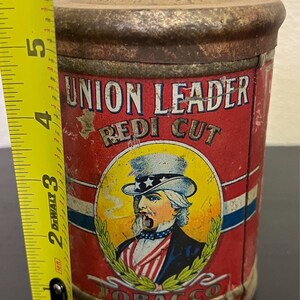 Vintage 1900s Union Leader Redi Cut Tobacco Tin - Etsy