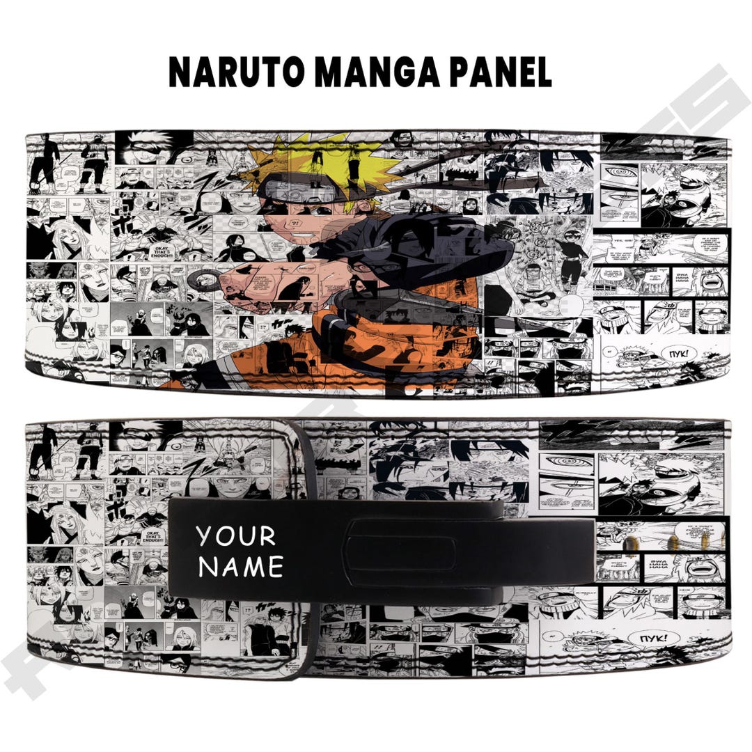 Naruto Manga Panel Powerlifting Lever Lifting Belt, Berserk Lever ...