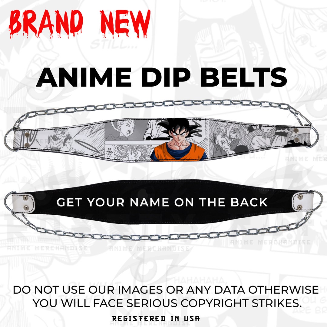 Goku Custom Dipping Belt | Goku Anime Powerlifting Dip Belt | Goku ...