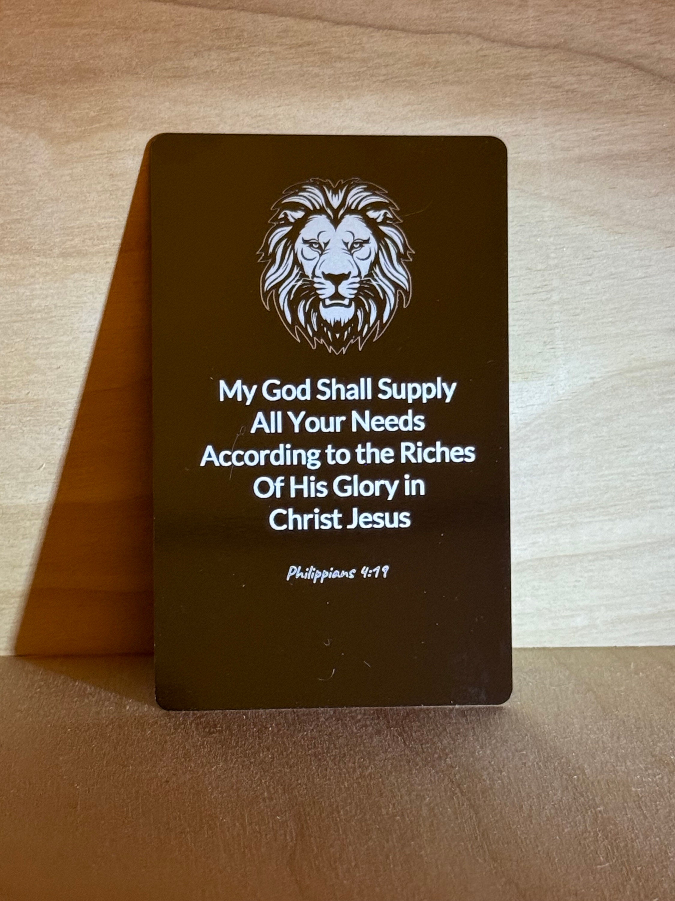 Laser Engraved Christian Bible Verse on Metal Bookmark (choose One ...