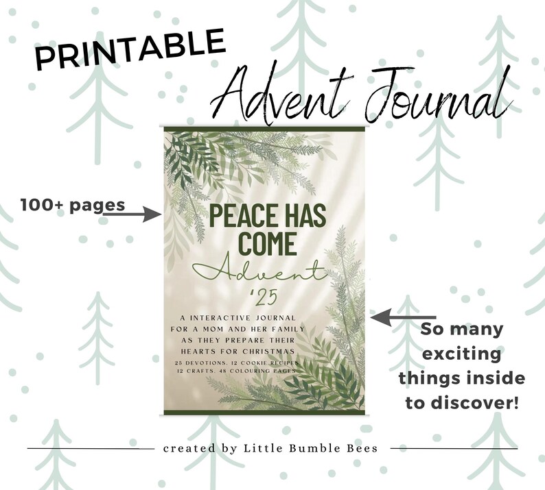 Peace Has Come, Advent, Family Advent, Journal, Devotionals - Etsy