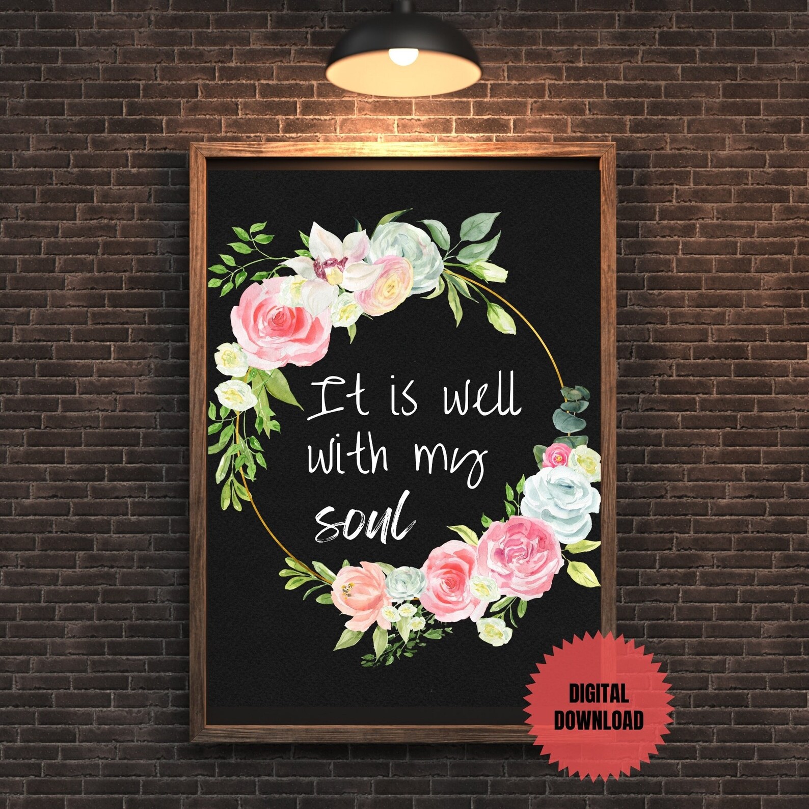 It is Well, Christian Wall Art, Bible Verse Digital Download, Scripture ...