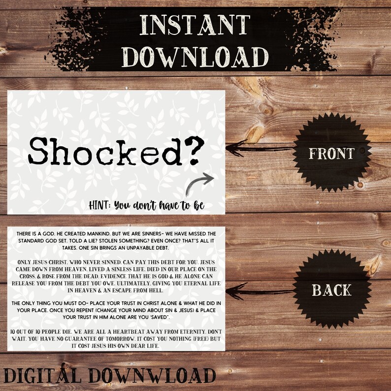 Gospel Tracts, Bible Tracts, Witnessing Tracts, Share Your Faith, Share ...